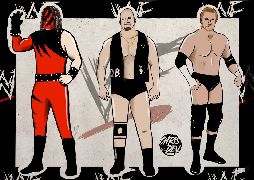 Traditional Tattoo Flash WWE A4 Print - Etsy