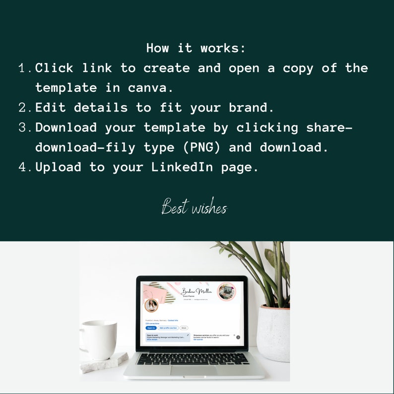 Linkedin Banner Template, Linkedin Profile Templates, Editable Linkedin ...