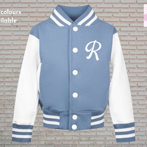 Personalised Kids Varsity Jacket | Initial | Name | College Baseball ...