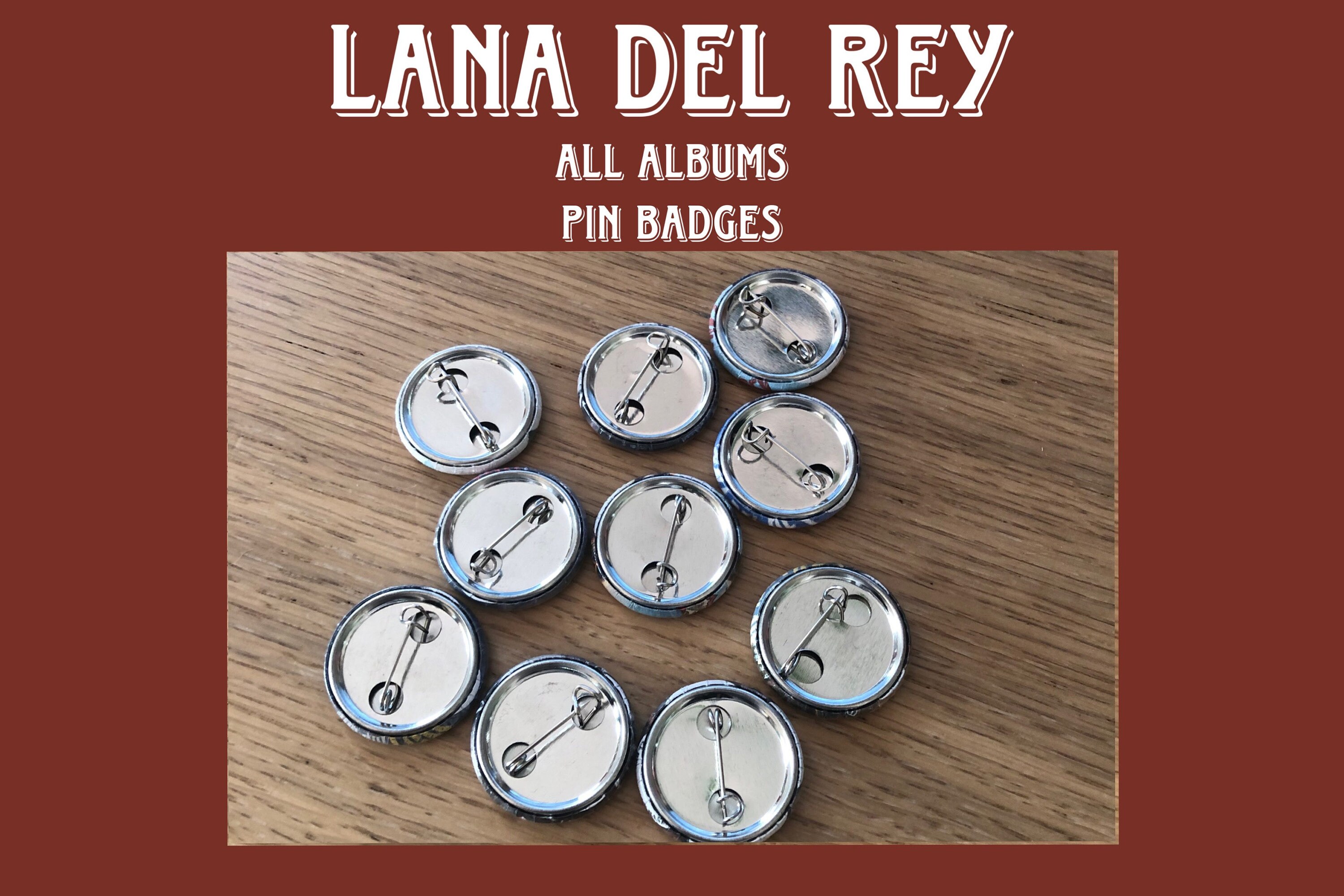 Lana Del Rey Album Cover Pin Badges - Etsy Australia
