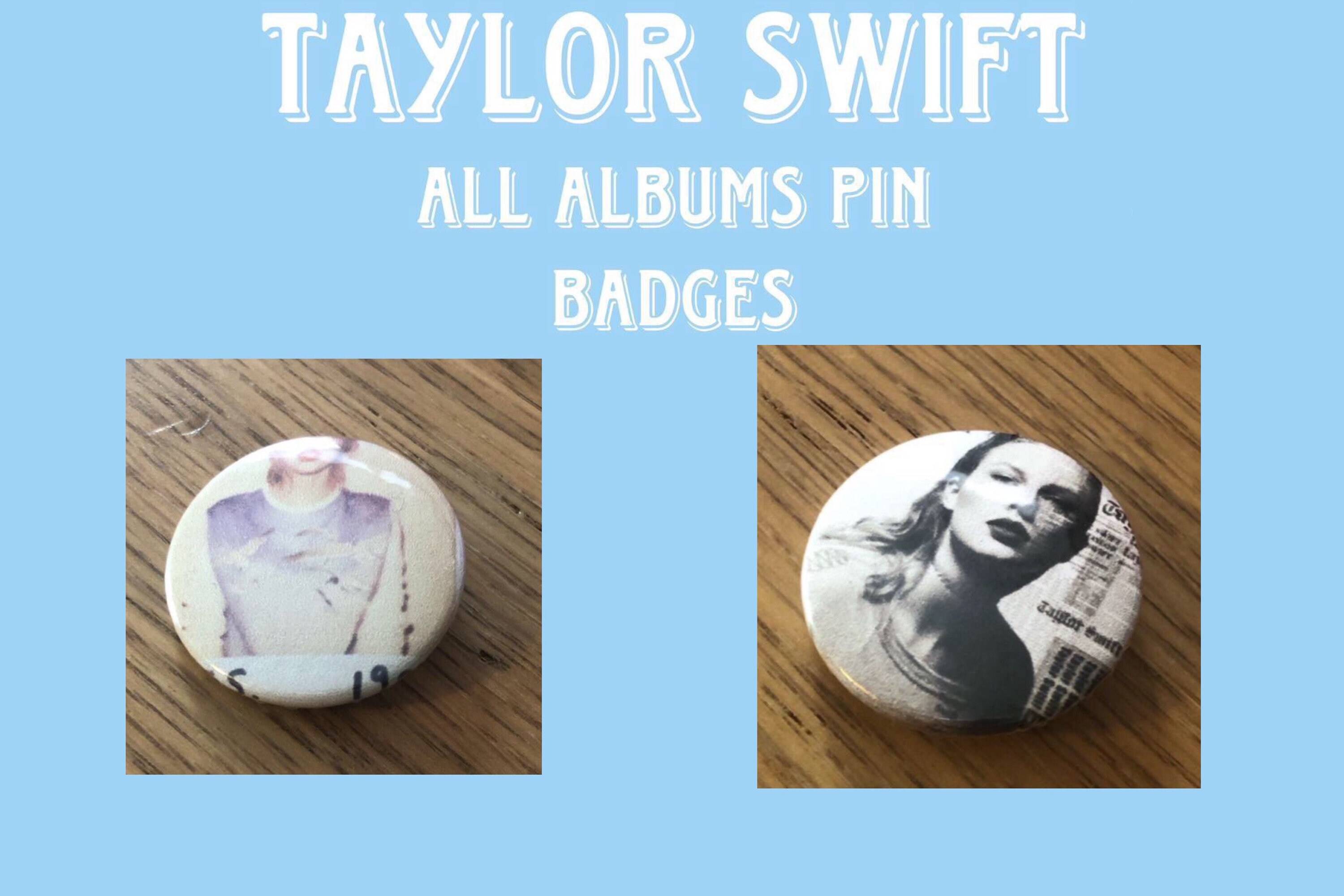 Taylor Swift Album Cover Pin Badges - Etsy UK