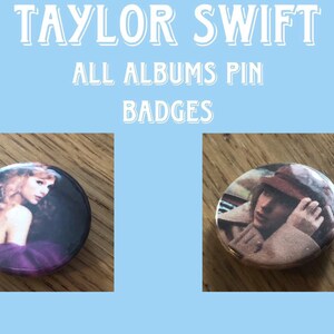 Taylor Swift Album Cover Pin Badges - Etsy UK