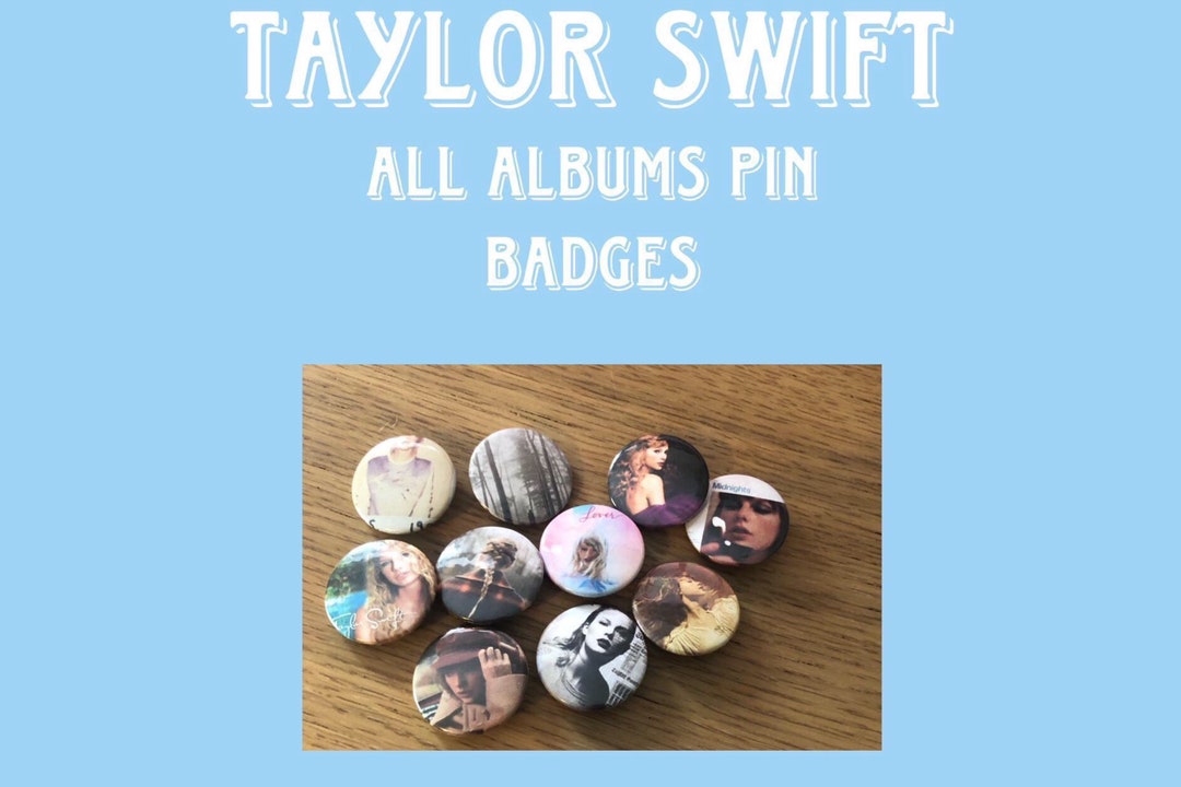 Taylor Swift Album Cover Pin Badges - Etsy UK