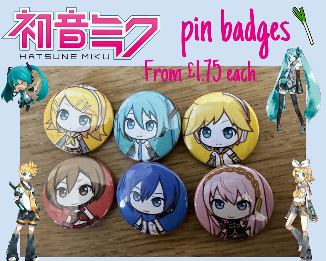 Vocaloid Pin Badges Hatsune Miku Made to Order Fast Delivery Handmade - Etsy Canada