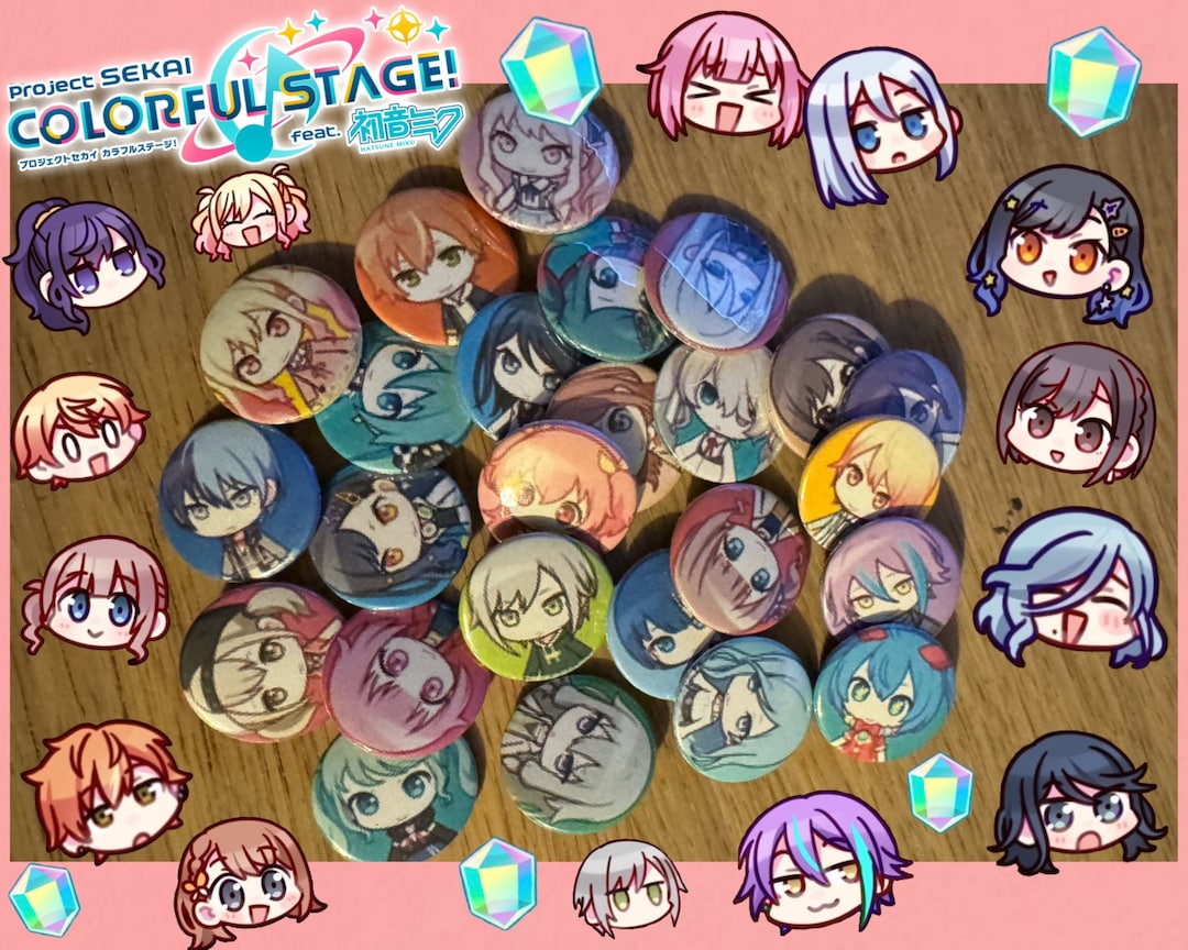Project Sekai/hatsune Miku Colorful Stage Pin Badges | All Characters ...