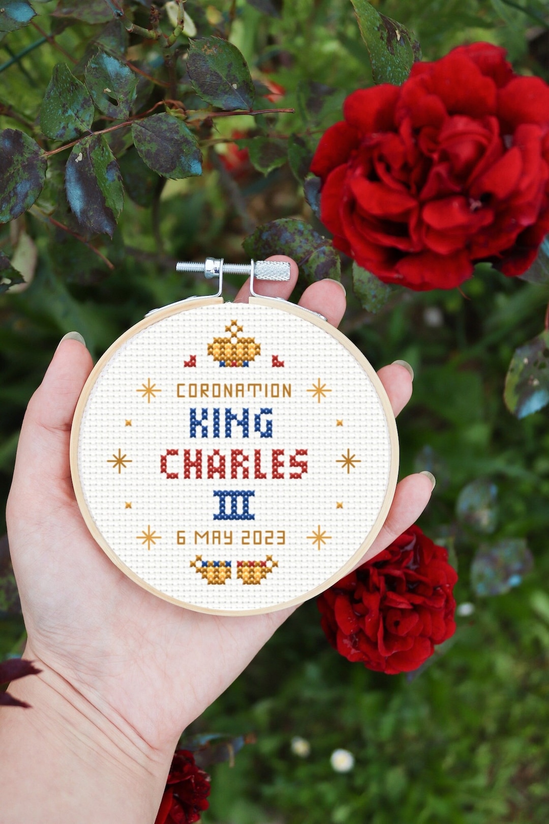 Coronation Cross Stitch Pattern, King Charles III, British Royal Family ...