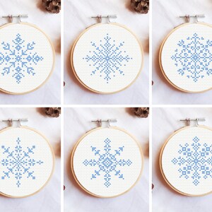 Snowflakes Cross Stitch Patterns, Christmas Cross Stitch Patterns ...