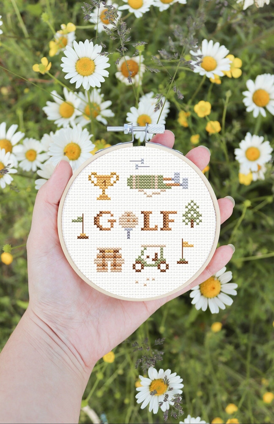 Golf Cross Stitch Pattern, Golf Gift for Women, Golf Gift for Dad ...