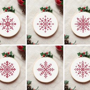 Snowflakes Cross Stitch Patterns, Christmas Cross Stitch Patterns ...