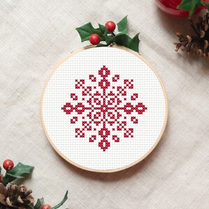 Snowflakes Cross Stitch Patterns, Christmas Cross Stitch Patterns, Mini ...