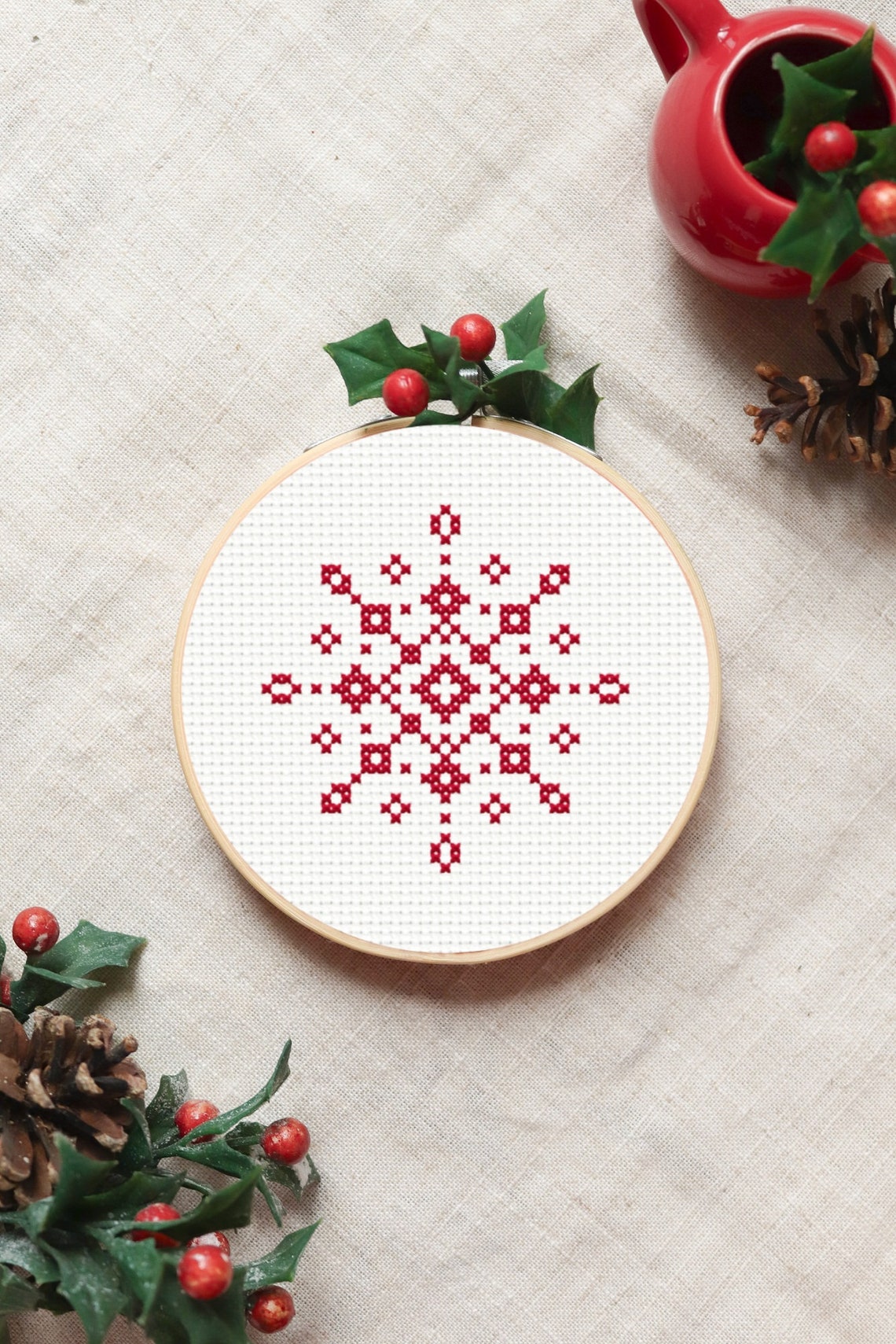 Snowflakes Cross Stitch Patterns, Christmas Cross Stitch Patterns, Mini ...