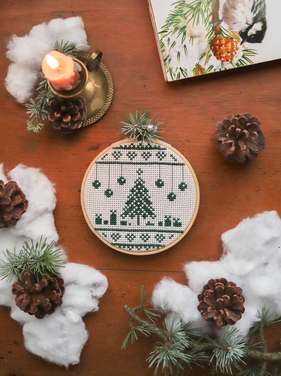 Christmas Tree Cross Stitch Pattern, Christmas Ornament Cross Stitch ...