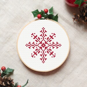 Snowflakes Cross Stitch Patterns, Christmas Cross Stitch Patterns, Mini ...