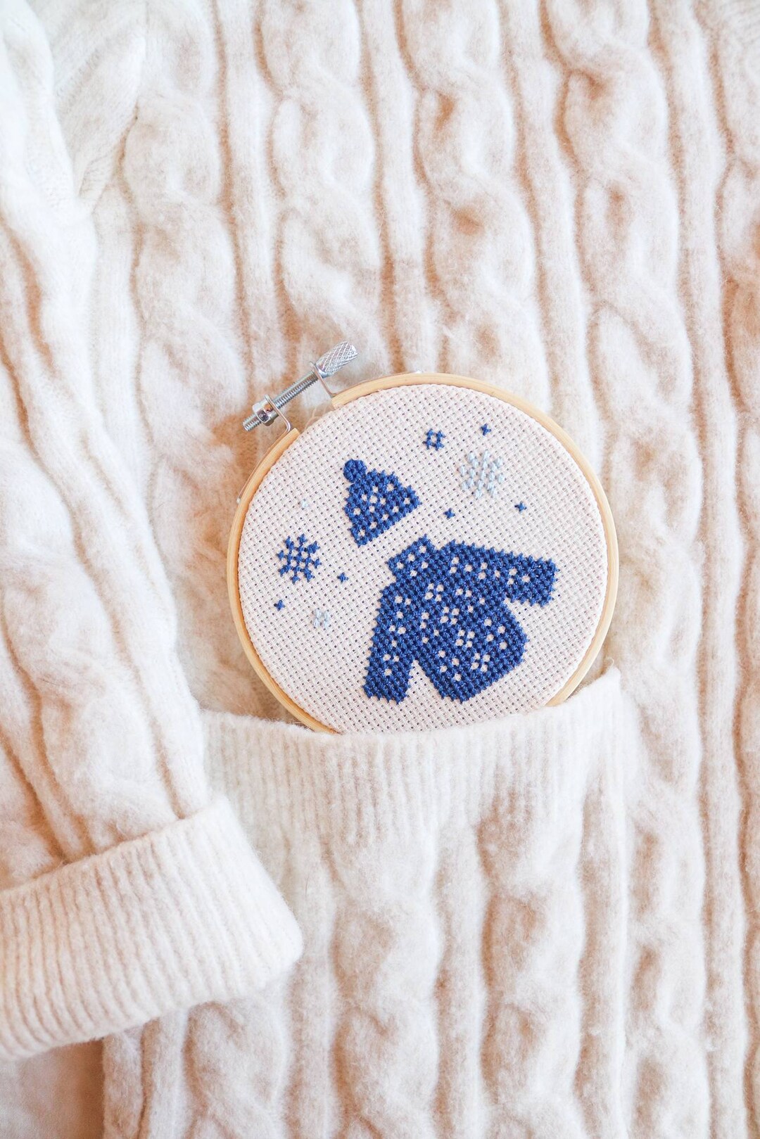 Winter Cross Stitch Pattern, Christmas Cross Stitch Pattern, Snow Cross ...