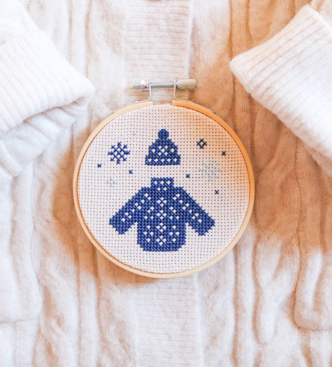 Winter Cross Stitch Pattern, Christmas Cross Stitch Pattern, Snow Cross ...