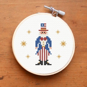 Patriotic Cross Stitch Pattern, Fourth of July Cross Stitch Pattern ...