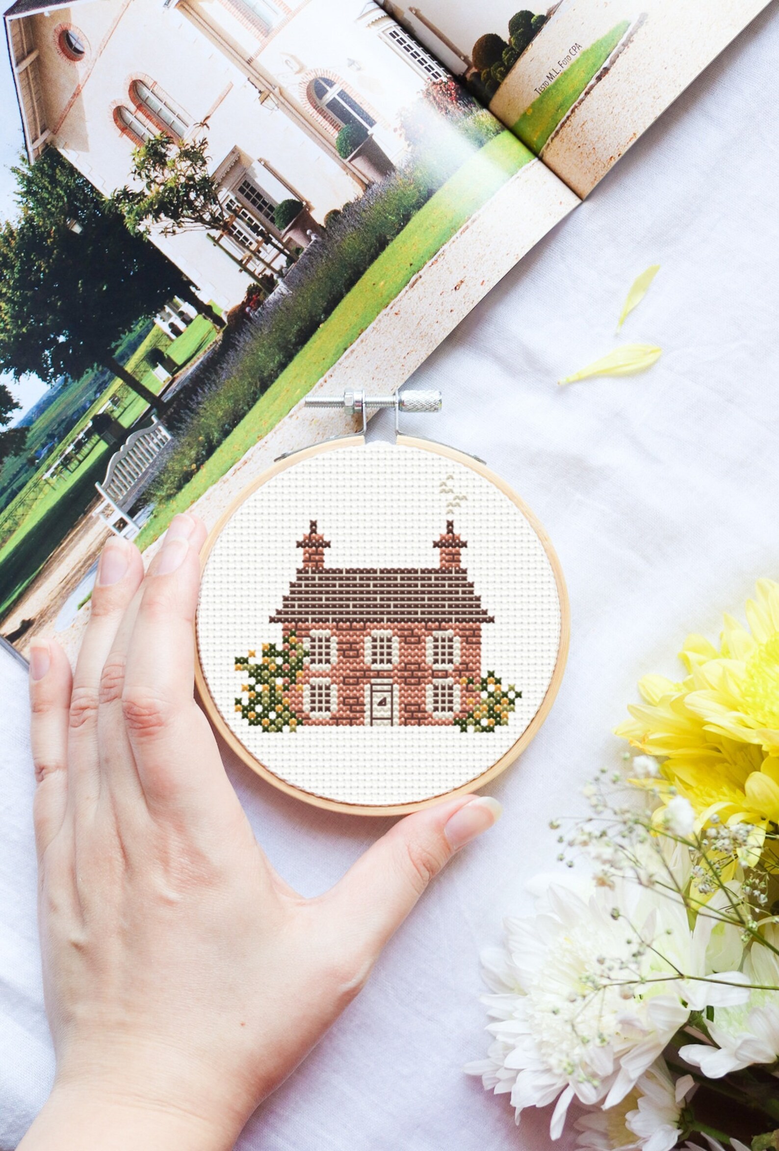 Cottage Cross Stitch Pattern Spring Cross Stitch Pattern - Etsy