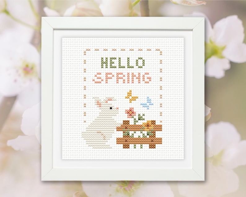 Easter Cross Stitch Pattern, Spring Cross Stitch Pattern, Easter ...