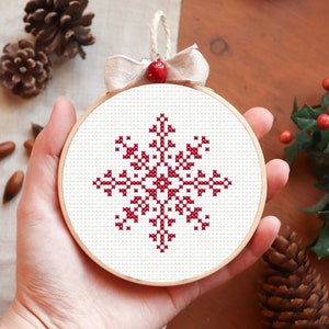 Snowflakes Cross Stitch Patterns, Christmas Cross Stitch Patterns, Mini ...