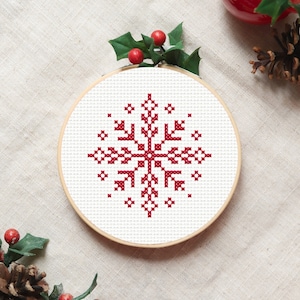Snowflakes Cross Stitch Patterns, Christmas Cross Stitch Patterns, Mini ...