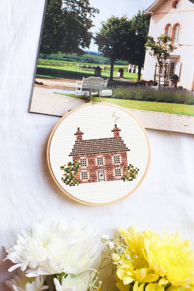 Cottage Cross Stitch Pattern Spring Cross Stitch Pattern - Etsy