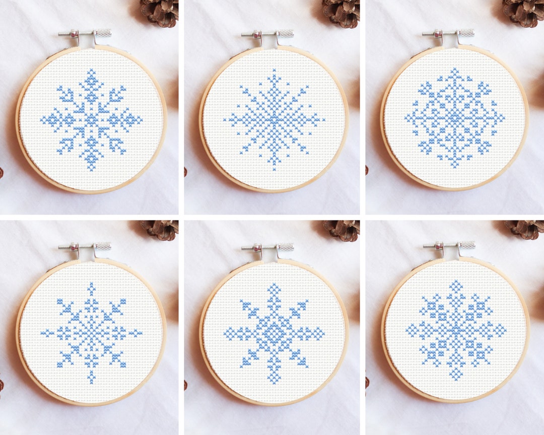 Snowflakes Cross Stitch Patterns, Christmas Cross Stitch Patterns ...