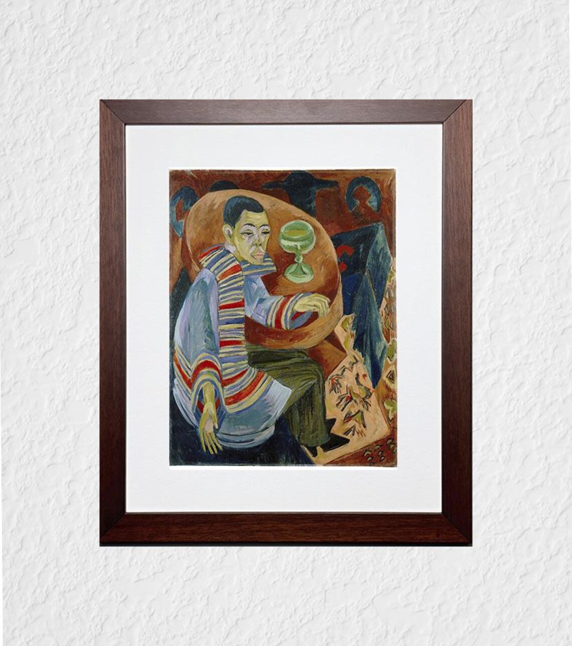 Kirchner, Ernst Ludwig - the Drinker - Self Portrait (der Trinker ...