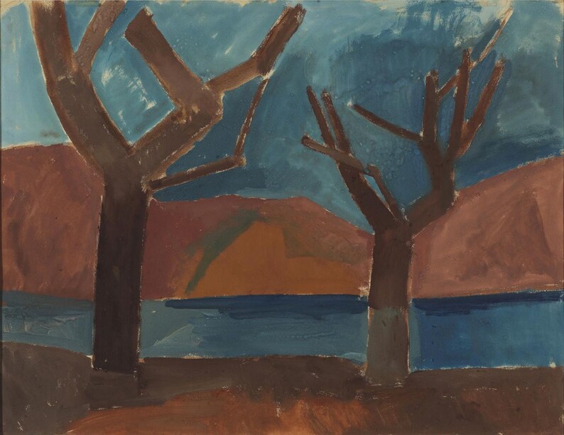 Picasso, Pablo - Pablo Picasso Pd Us 1907 08 Two Trees (les Arbres) - Etsy