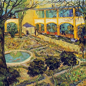 Van Gogh, Vincent the Courtyard of the Hospital in Arles - Etsy