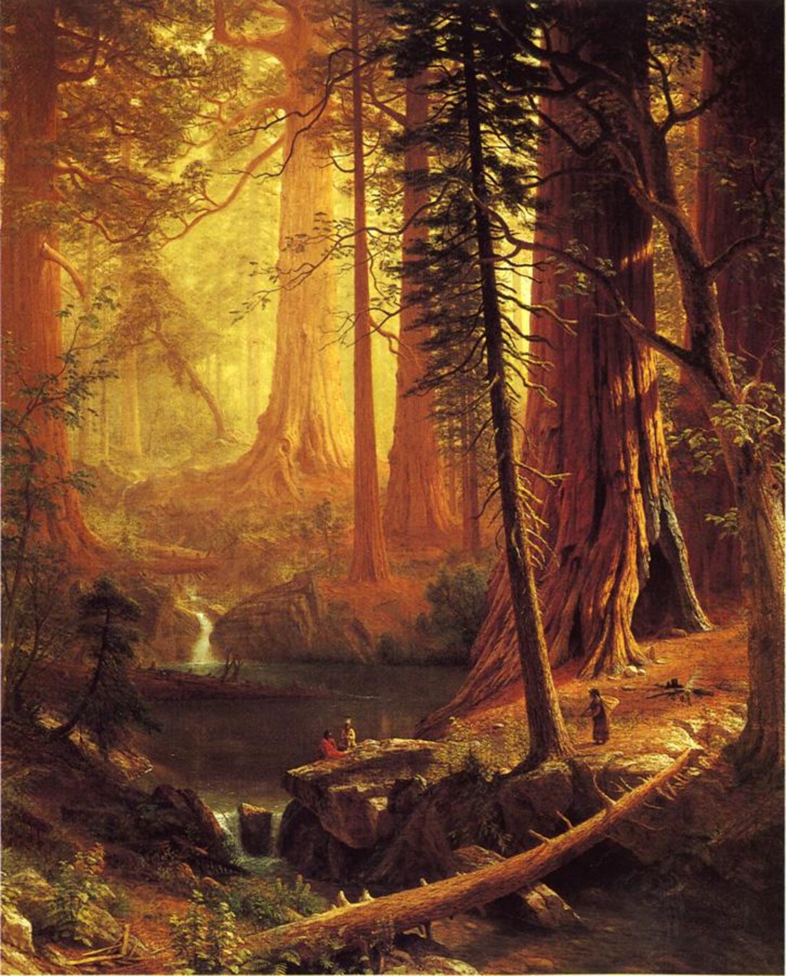 Bierstadt, Albert - Giant Redwood Trees of California, 1874 - Etsy