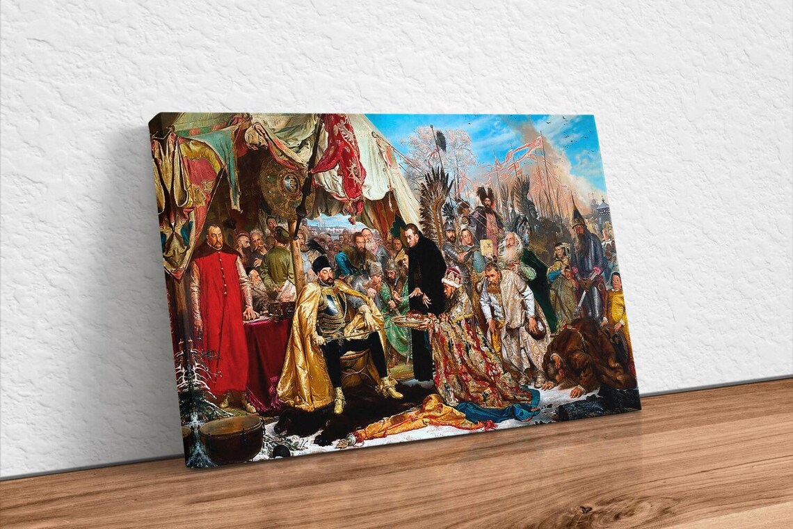 Matejko, Jan - Stephen Báthory at Pskov - Etsy