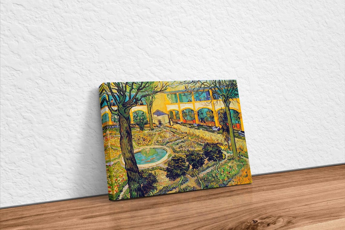 Van Gogh, Vincent - the Courtyard of the Hospital in Arles - Etsy