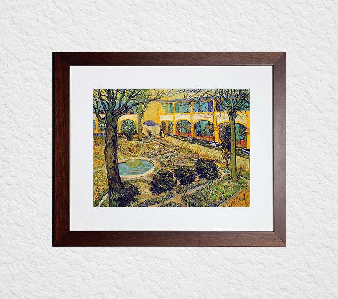 Van Gogh, Vincent - the Courtyard of the Hospital in Arles - Etsy