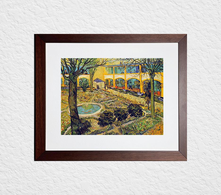 Van Gogh, Vincent - the Courtyard of the Hospital in Arles - Etsy