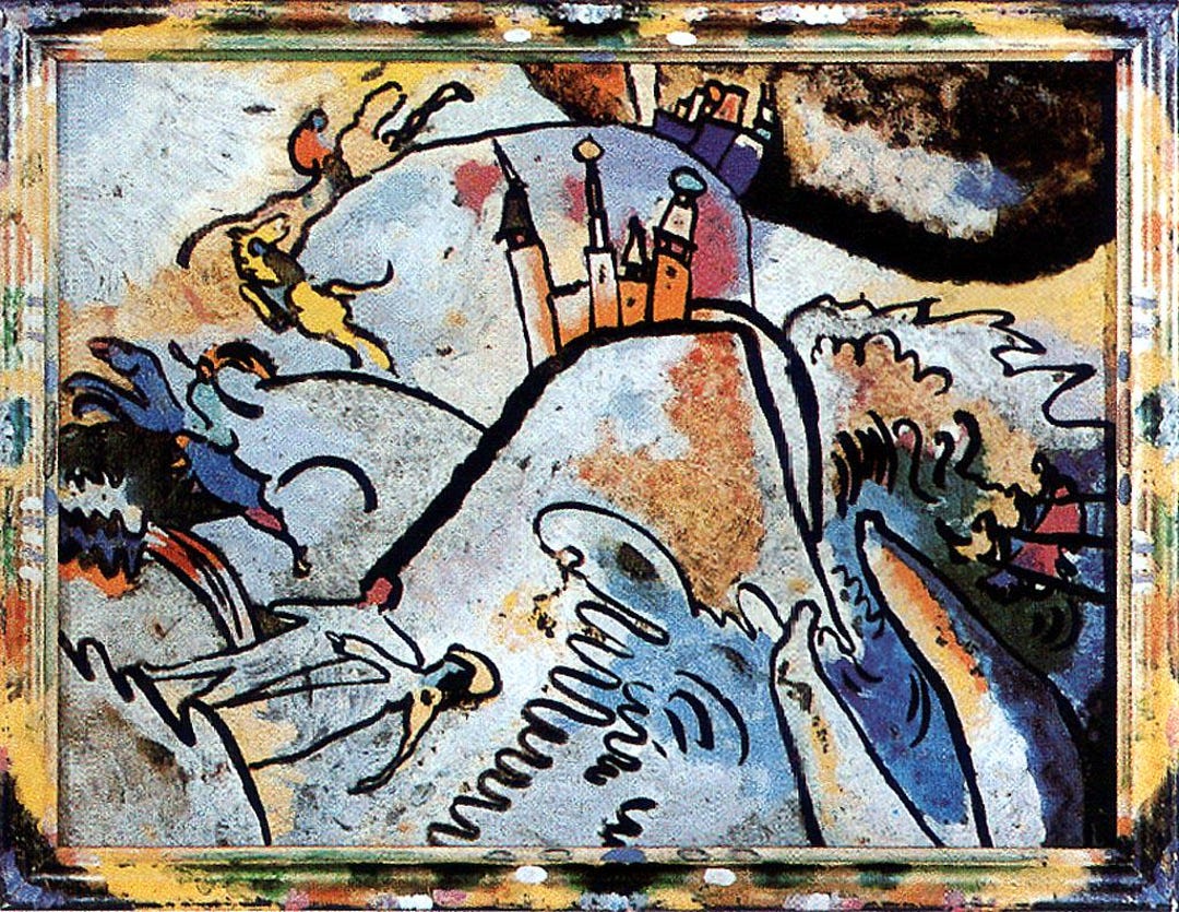 Kandinsky, Wassily - Glass Painting With the Sun (small Pleasures) - Etsy