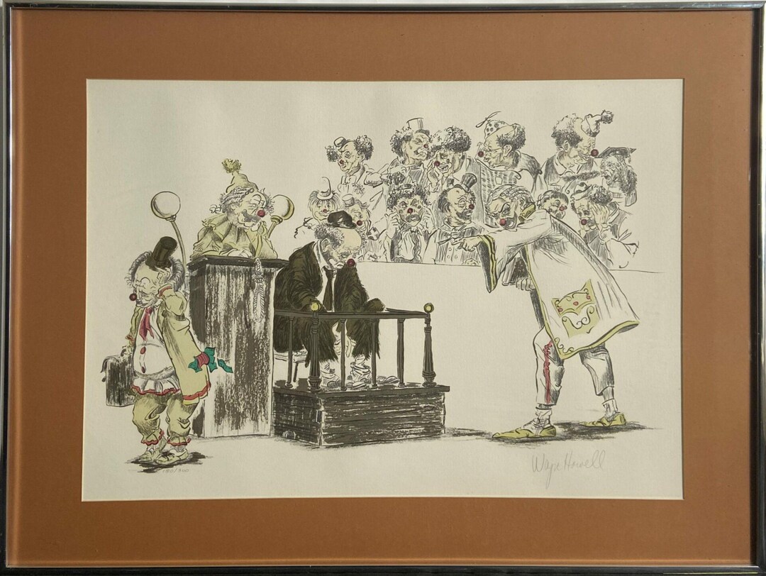 Wayne Howell - Signed Limited Edition Hand Colored Print of Hanging ...