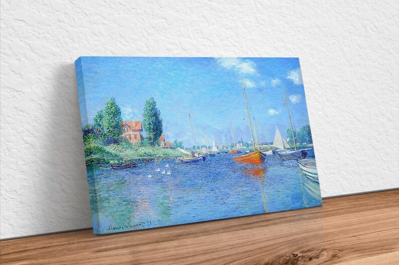 Monet, Claude - Red Boats, Argenteuil - Etsy