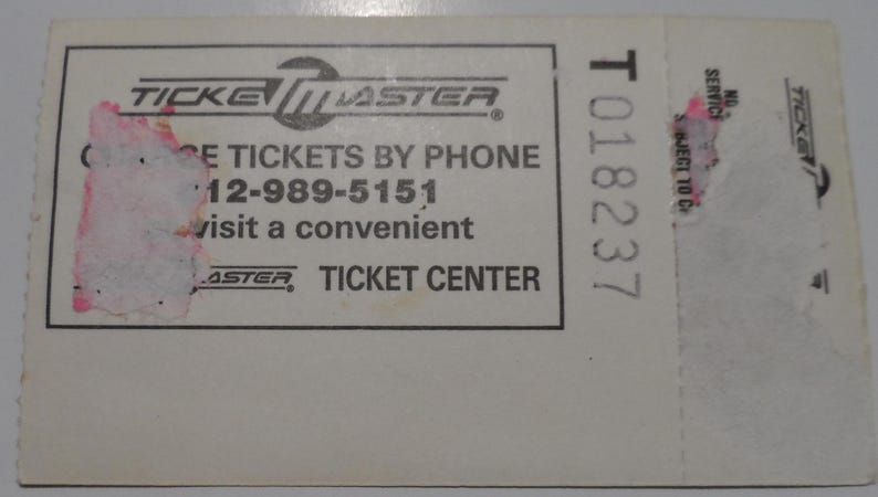 Rolling Stones Vintage 1989 Rare Ticket Stub Minneapolis Metrodome ...