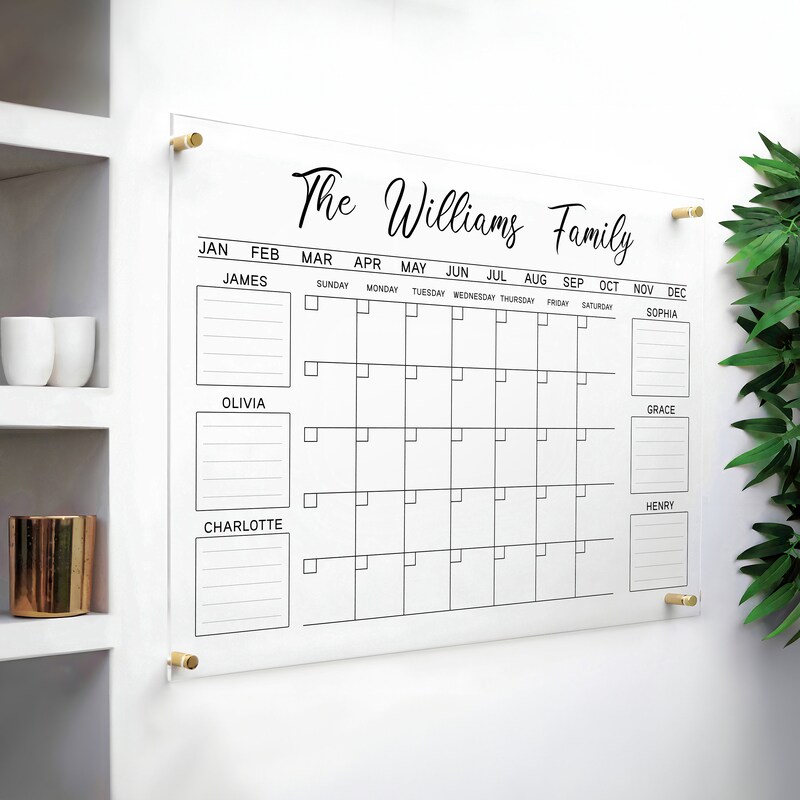 Dry Erase Calendar - Etsy