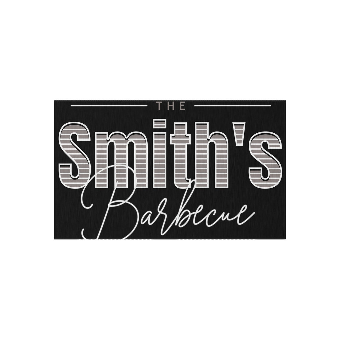 Grill Mat Personalized Outdoor Rug for Dad's BBQ Smoker - Etsy
