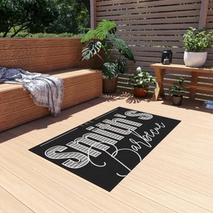 Grill Mat Personalized Outdoor Rug for Dad's BBQ Smoker Backyard BBQ ...