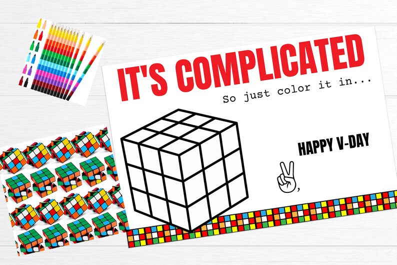 Rubix Rubiks Cube, Gamer Valentines, Video Game Valentine's Day Cards ...