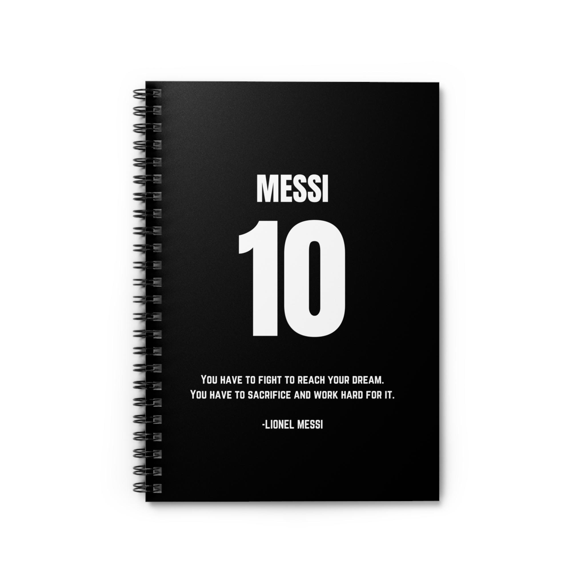Lionel Messi Notebook, Bcak to School Notebook, Soccer Lover, Teenage ...