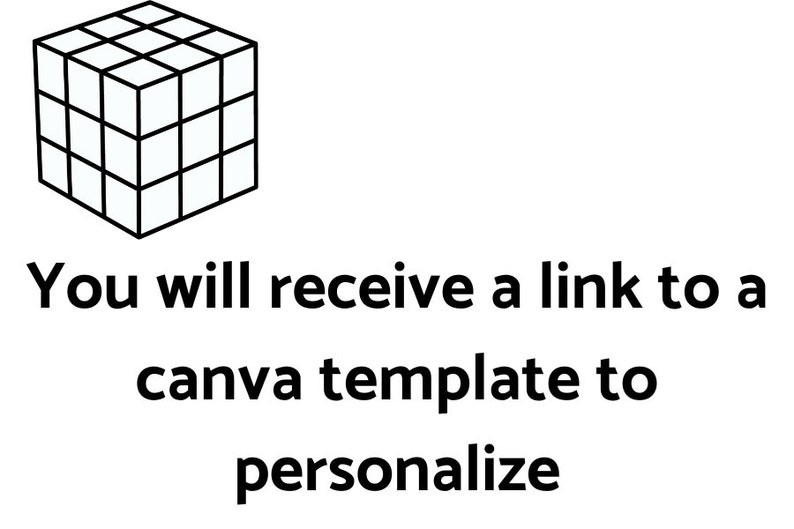 Canva Template Rubiks Cube, Speed Cube, Rubix Cube Valentines Canva ...