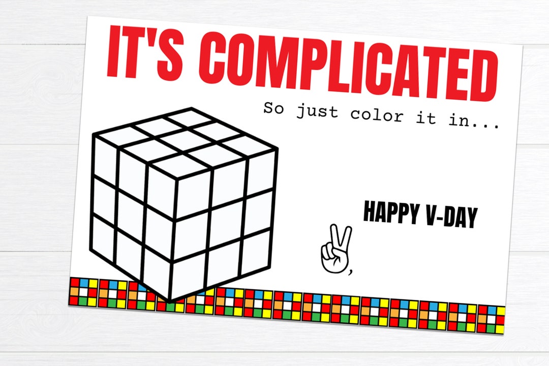Canva Template Rubiks Cube, Speed Cube, Rubix Cube Valentines Canva ...