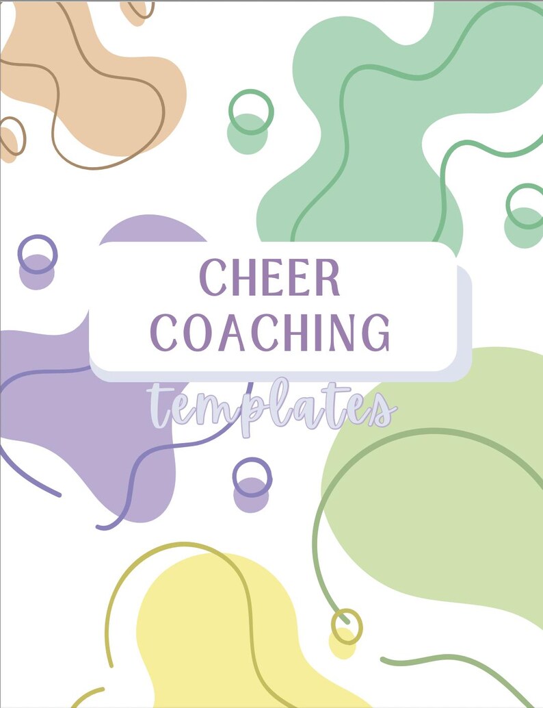 Cheer Coach's Tools and Templates - Etsy