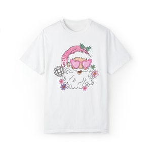 Disco Santa Comfort Colors Tshirt, Preppy Christmas Shirt, Trendy ...