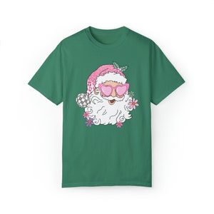 Disco Santa Comfort Colors Tshirt, Preppy Christmas Shirt, Trendy ...