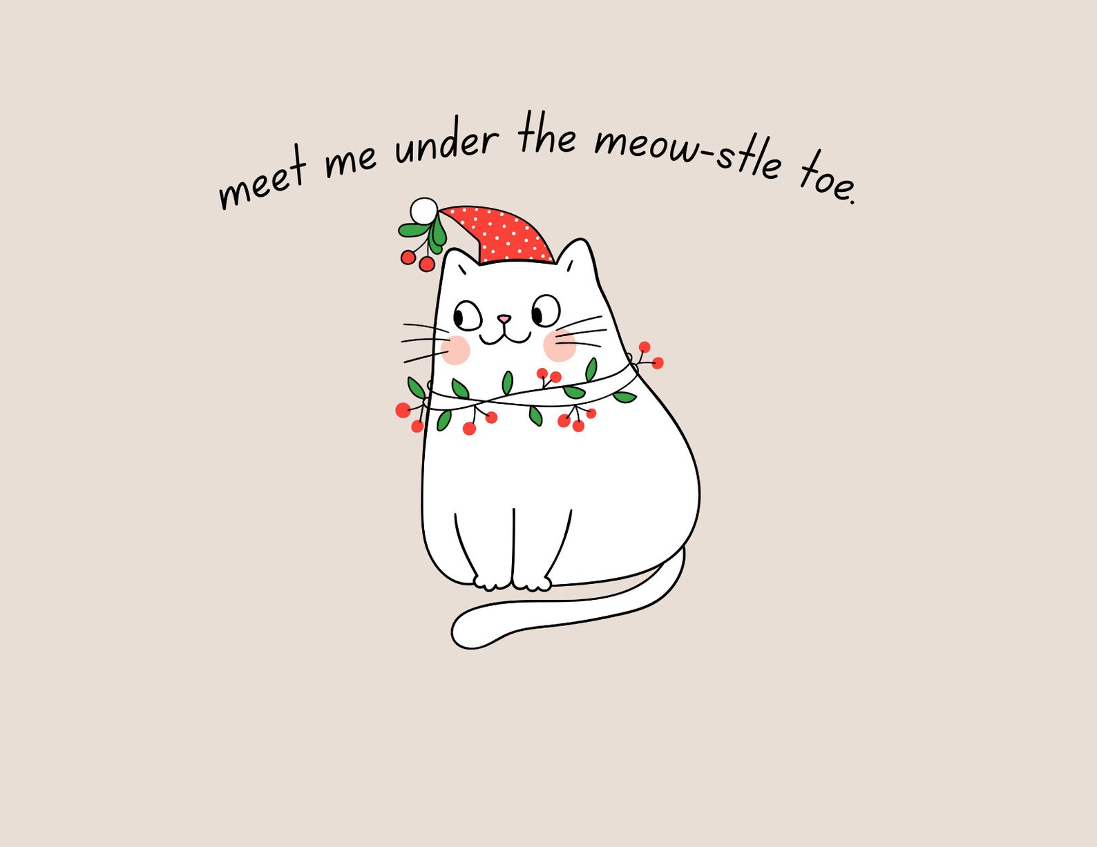 Printable Christmas Cat Pun Postcards | Set of 3 - Etsy