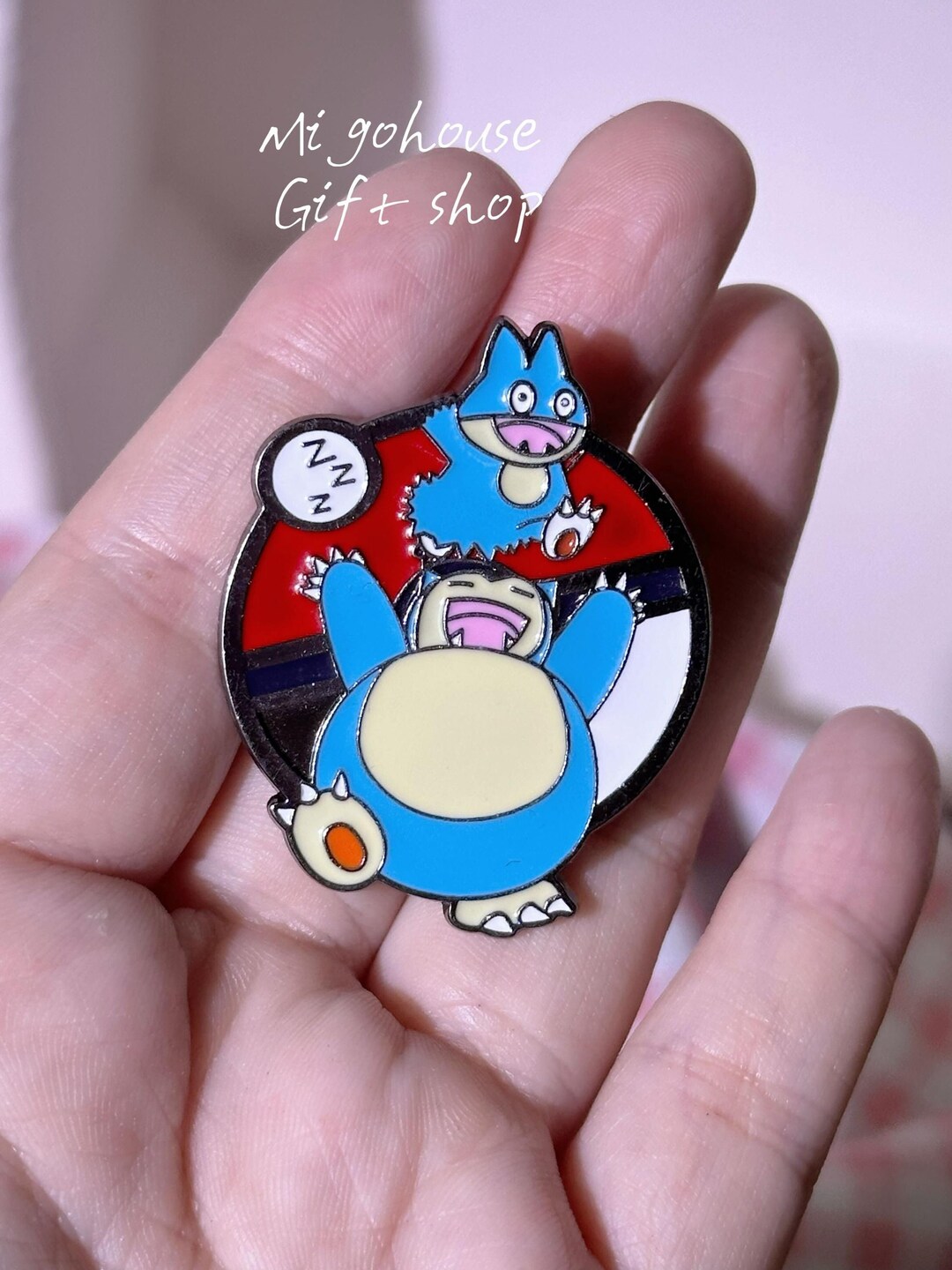 Pokemon Snorlax Enamel Pin Pins Anime Gift for Boys Enamel Legendary ...